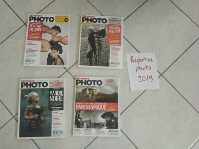 Lot 4 magazines REPONSES PHOTO-2019-photographie revue pro-tb état ...