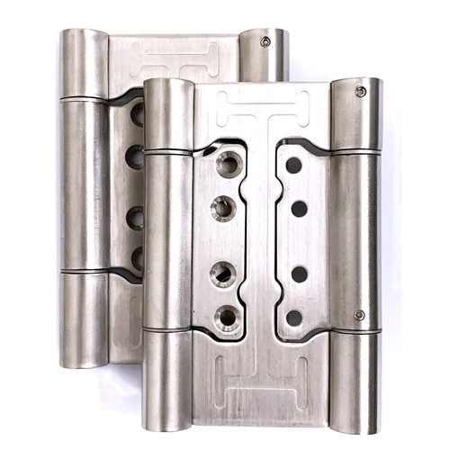 Pair of 5" Stainless Steel Non-Mortise Self Closing Double Action ...