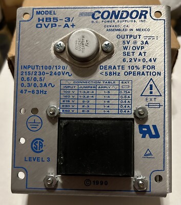 CONDOR HB5-3/OVP-A+ 230-240V 0.3/0.3A NSNP | eBay