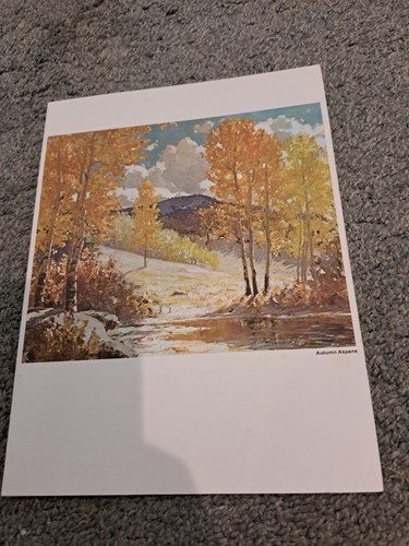 Vintage Santa Fe Railroad Dining Car Menu 1971 Autumn Aspens | eBay