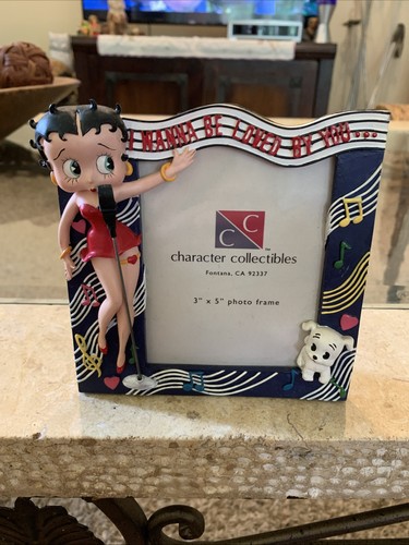 Vintage Betty Boop 3x5 Picture Frame I Wanna Be Loved By You Dog ...