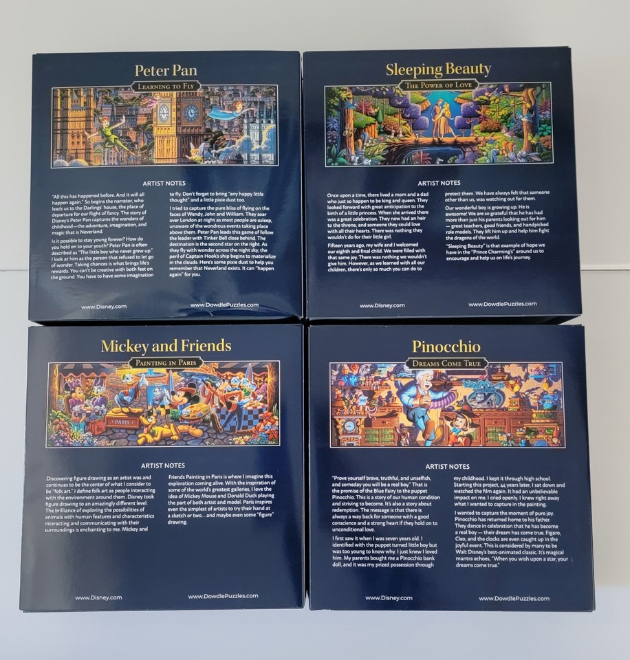 Four Unopened Disney Dowdle Puzzles | eBay
