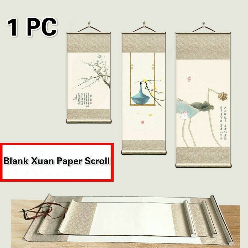 Blank Xuan Paper Scroll Painting Chinese Writing Calligraphy Wall ...