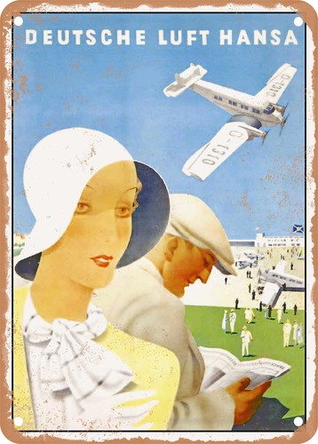 METAL SIGN - 1931 Deutsche Luft Hansa Vintage Ad | eBay