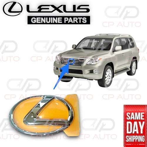 08 - 13 LEXUS LX570 FRONT GRILLE CHROME EMBLEM BADGE LOGO PLATE OEM NEW ...