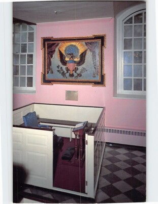 Postcard George Washington's Pew In St Paul Chapel Trinity Church NYC ...