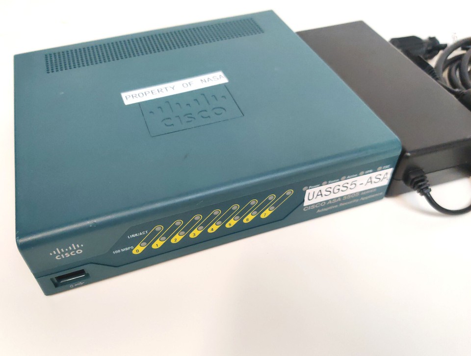 Cisco ASA 5505 Adaptive Security Appliance Firewall 150 Mbps w Power ...
