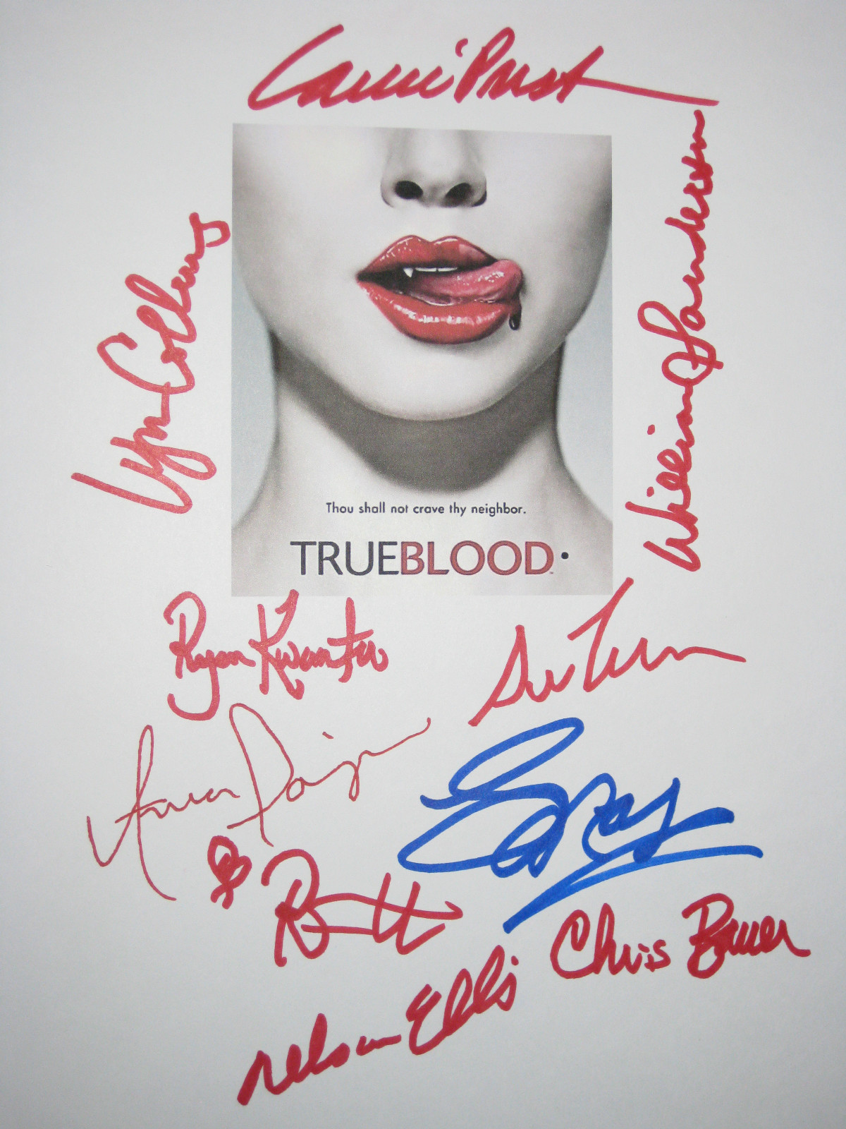 True Blood Signed TV Script X10 Anna Paquin Stephen Moyer Sam Trammel ...
