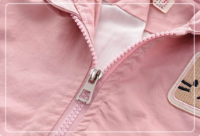 Girls Boys Baby Zipper Coat Jacket Long Sleeve Kids Hoodie Windbreaker ...