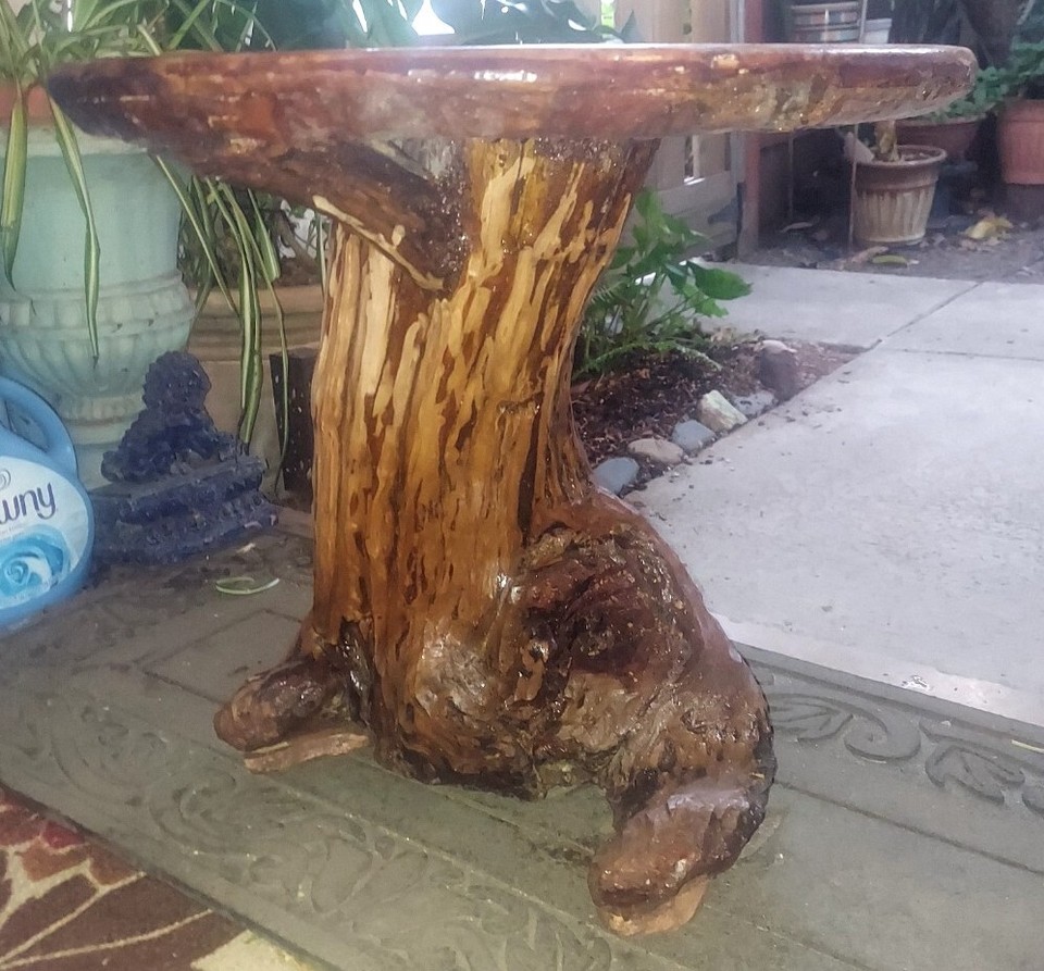 Dark Wood Table Handmade Manzanita & Acacia Live Edge Natural Accent ...