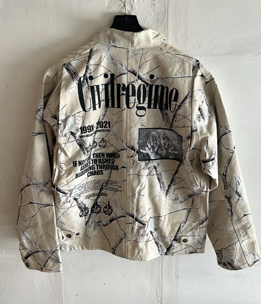 New Civil Regime Prarie Camo Canvas Work Jacket Sz Large - Limited ...