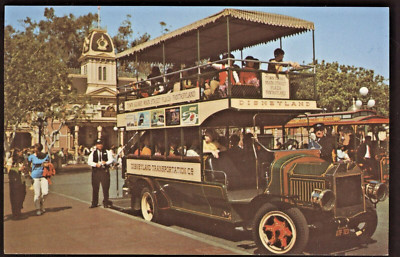Walt Disneyland Doubledecker Ominbus Postcard | eBay