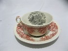 COPELAND SPODE English Hunt Scene 2-Color Red & Black transfer ware cup ...