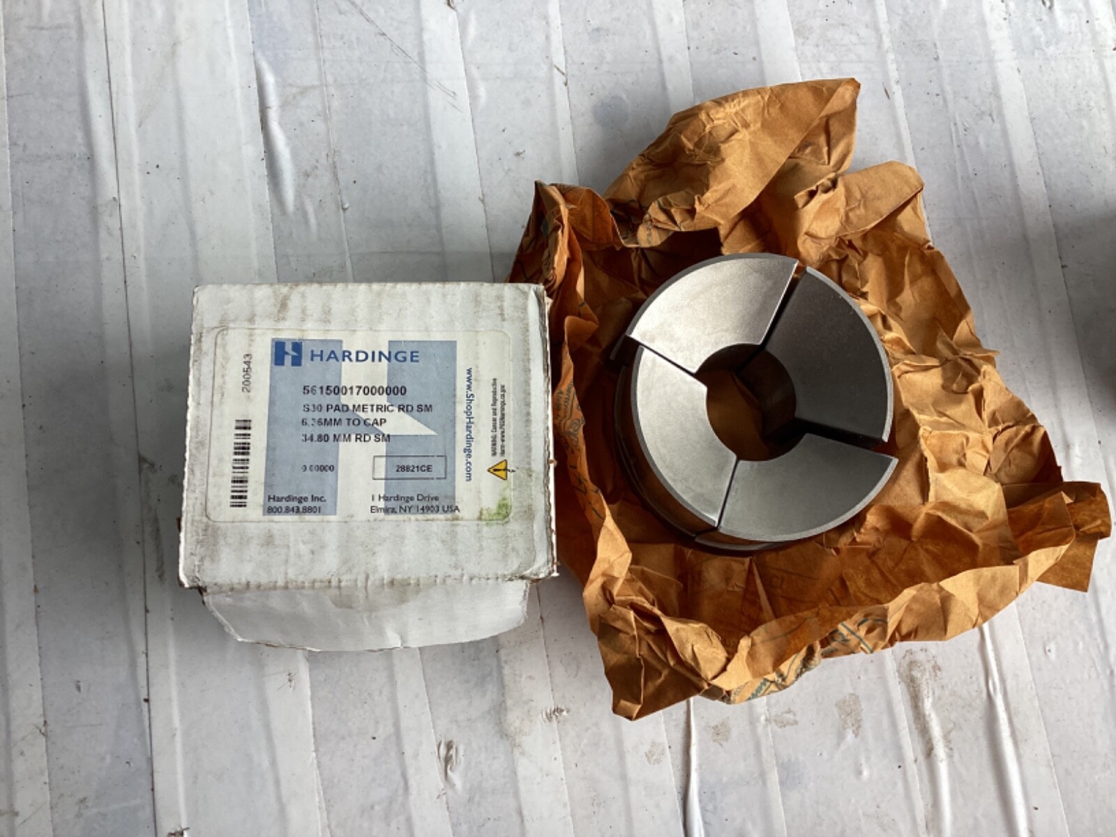 Hardinge s30 Collet Pads Metric RD SM 6.36mm to cap 34.80mm RD SM | eBay