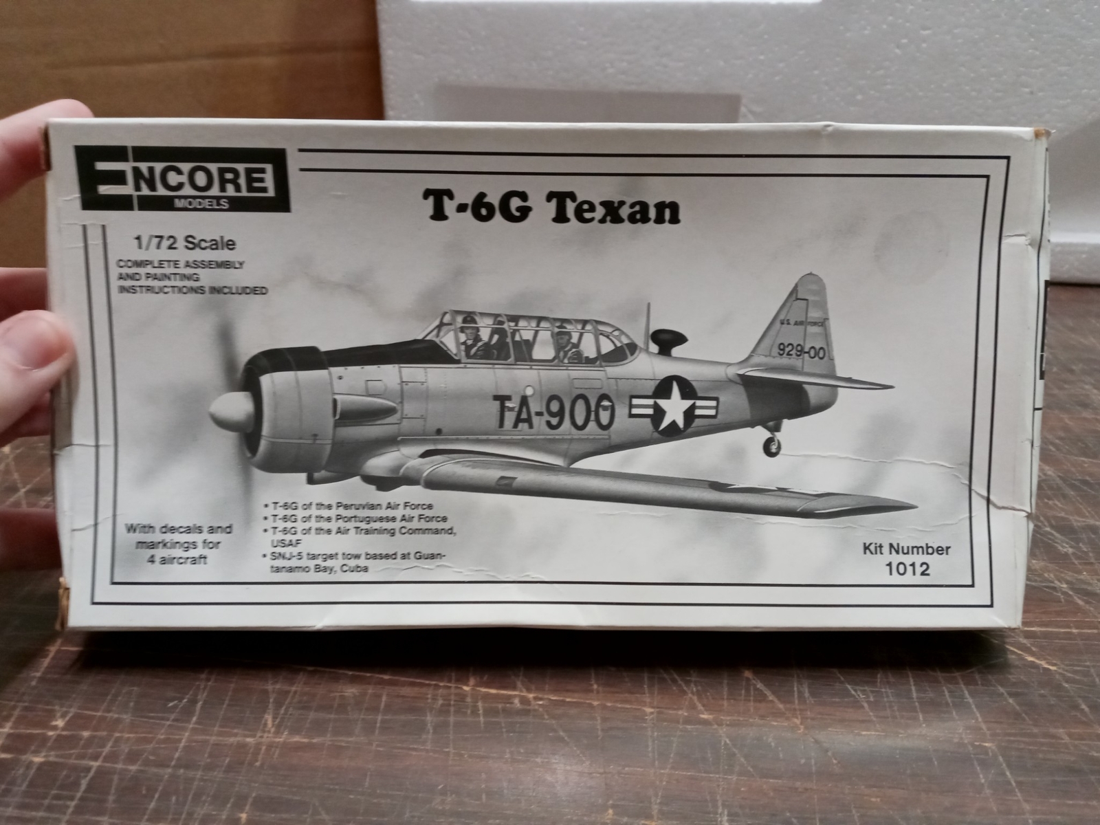 Encore Model T-6G Texan 1:72 Scale Kit # 1012 Texan Airforce Plastic ...