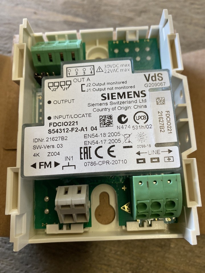 Siemens FDCIO221, S54312-F2-A1 | eBay