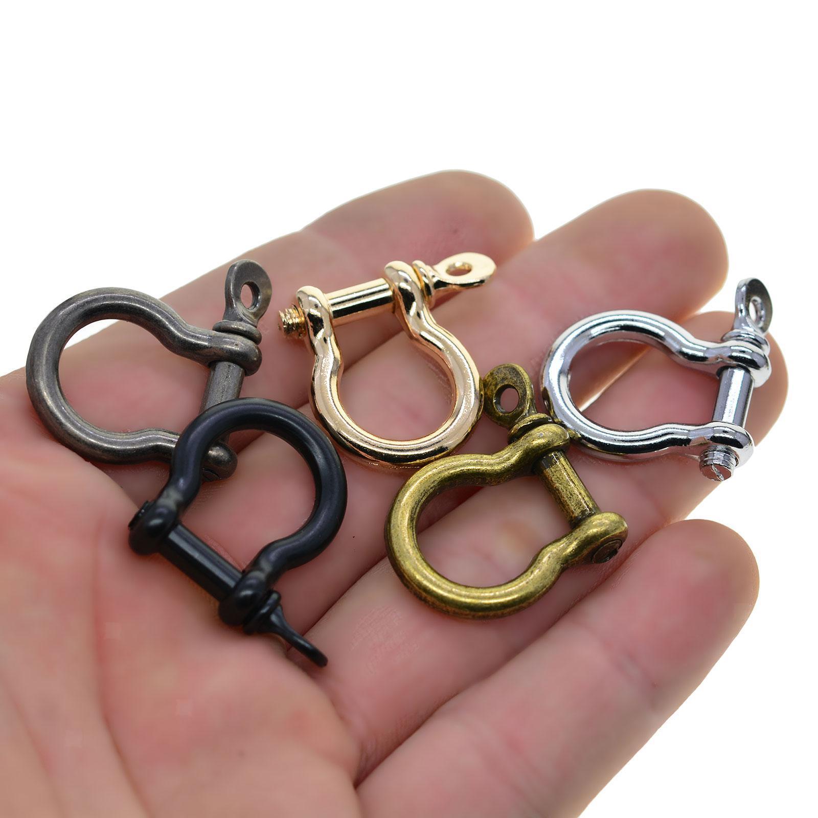 10 Pieces Bow Shackle Metal Hoop Horseshoe Buckles for DIY Backpacks ...