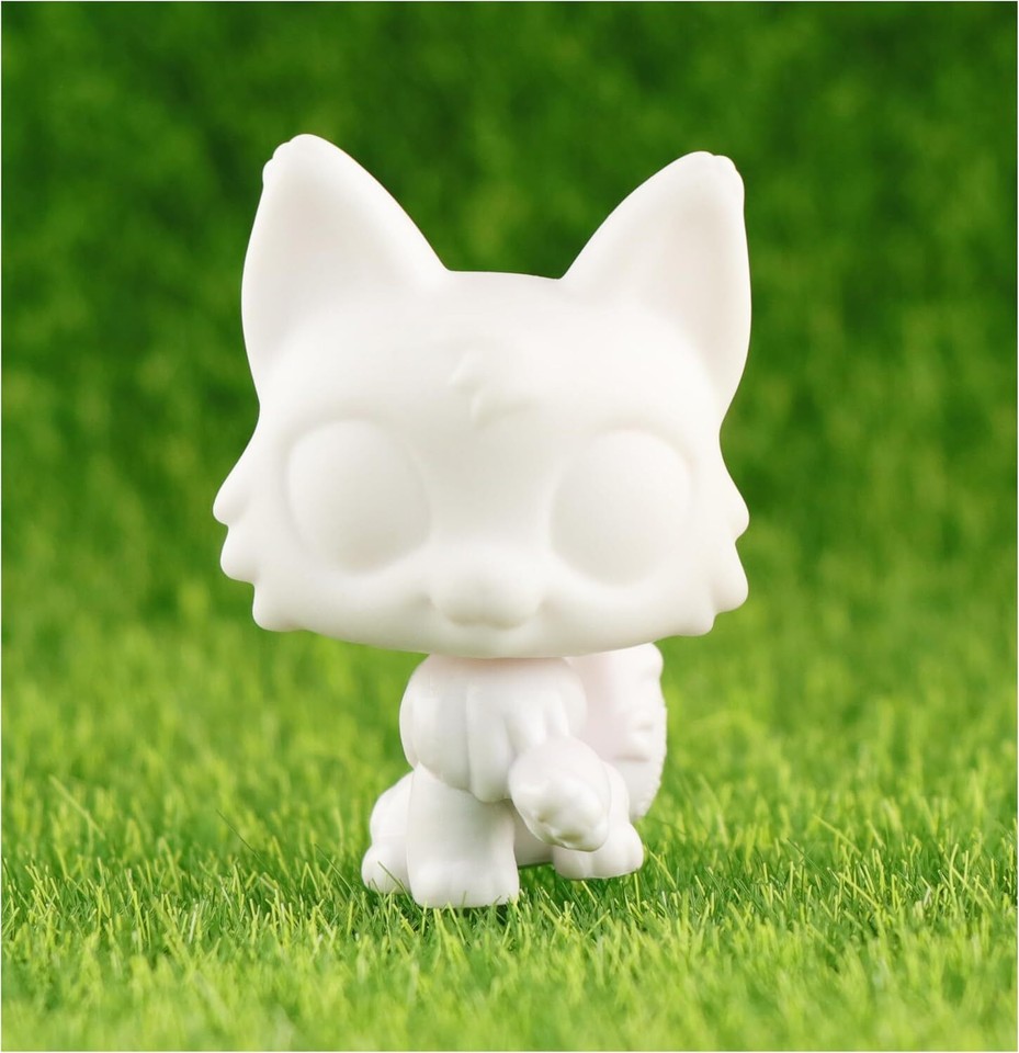 Custom LPS Toy White Bases, Random 15 pcs LPS White Molds DIY LPS Pets ...