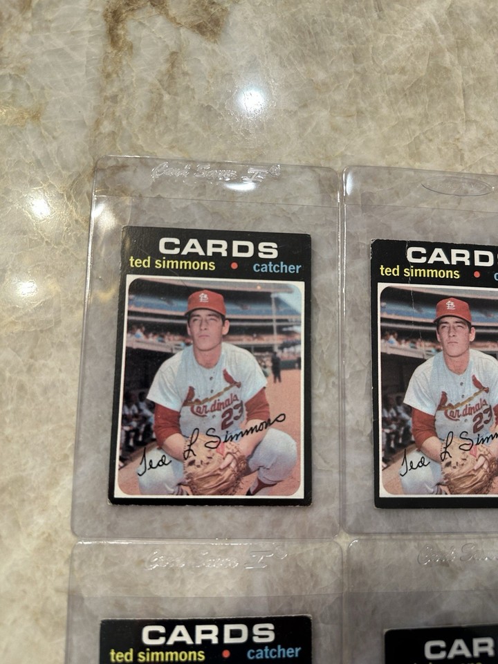 (6) Ted Simmons St. Louis Cardinals Rookie 1971 Topps MLB Baseball Card ...