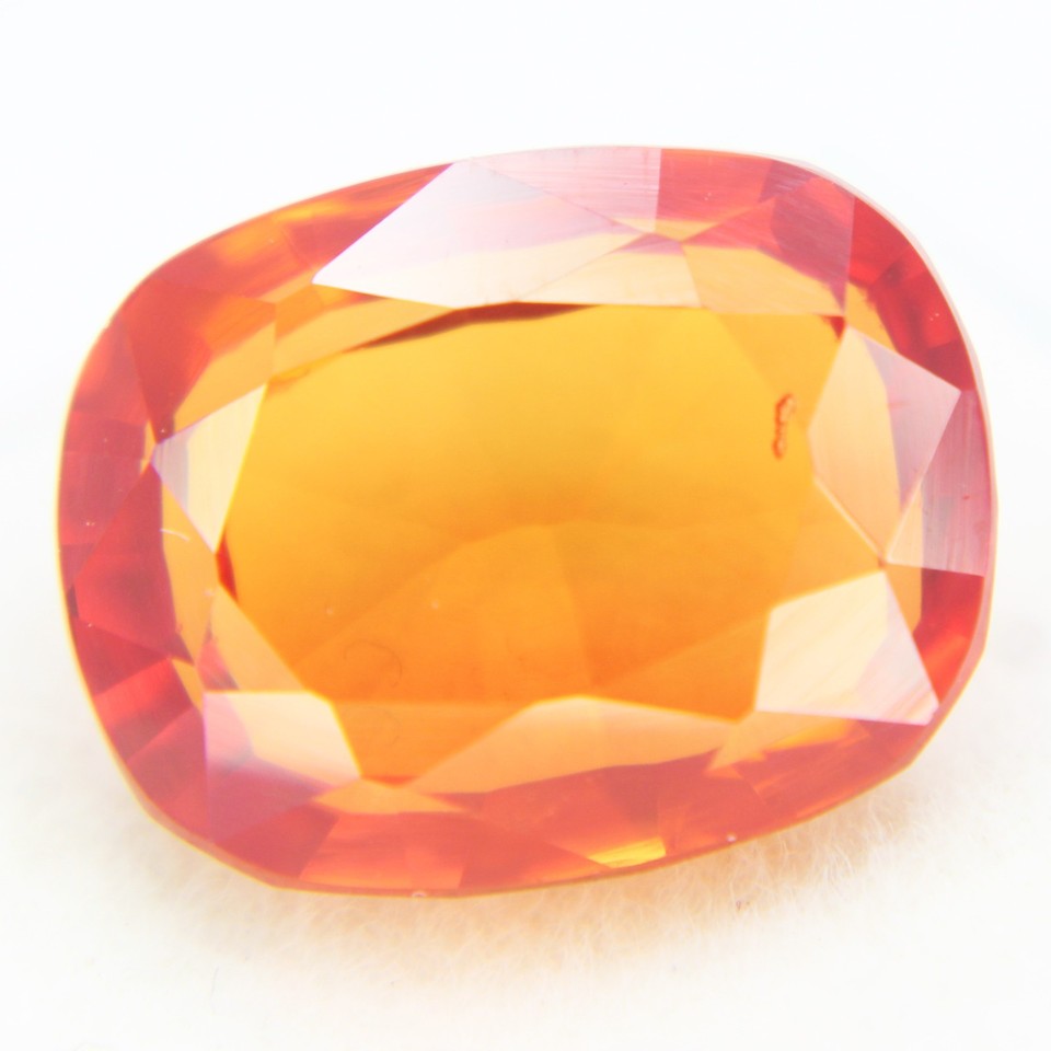 8+ Ct Mandarin Cushion Natural Garnet Fire Orange Certified Loose ...