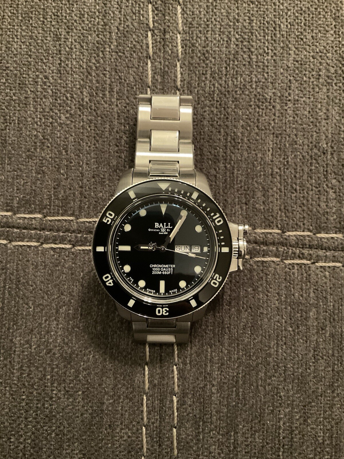 BALL WATCH Engineer Hydrocarbon Original 40mm Black DM2118B-SCJ-BK | eBay