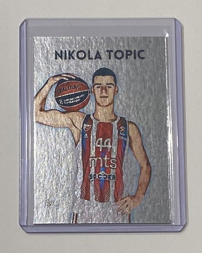 Nikola Topic Platinum Plated Artist Signed Crvena Zvezda Trading Card 1 ...