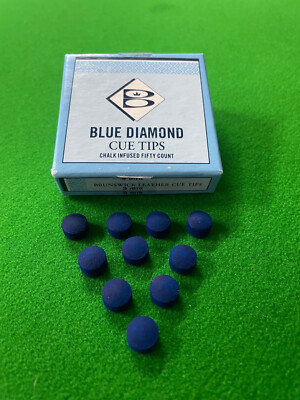 10x Blue Diamond Pool Cue Tips - 9mm / 10mm / 11mm | eBay Australia