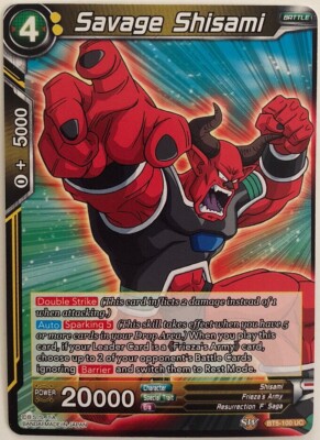 SAVAGE SHISAMI Dragon Ball Super Card TCG BT5-100 UC | eBay