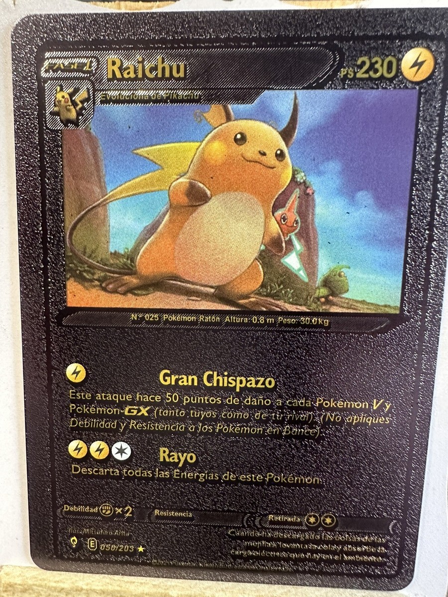 Raichu Feargach Custom Made Thicc Raichu Card Etsy