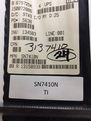 SN7410N TI 7410N IC GATE NAND 3CH 3-INP 14-DIP 4 PIECES | eBay