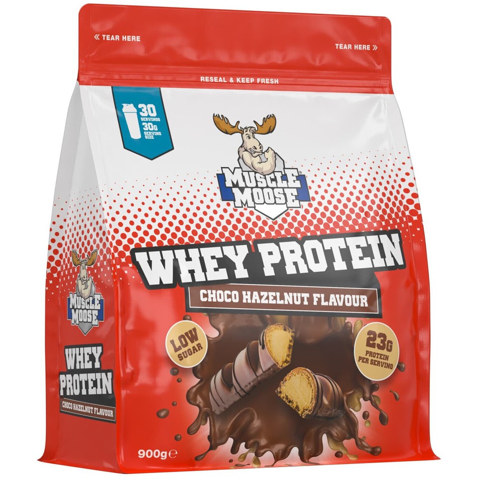 Muscle Moose Whey Protein - Noisette Choco Hazelnut 900g x30 Portions ...