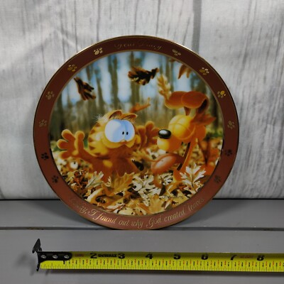 Danbury Mint Garfield Dear Diary " God Created Leaves " 1990 Collectors ...