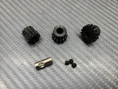 Mod .8 32P Steel Pinion Gear Set 14T 16T 18T Fit Traxxas 1/10 Slash ...