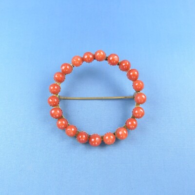 Aesthetic Vintage Red Coral Brooch / Pin | eBay
