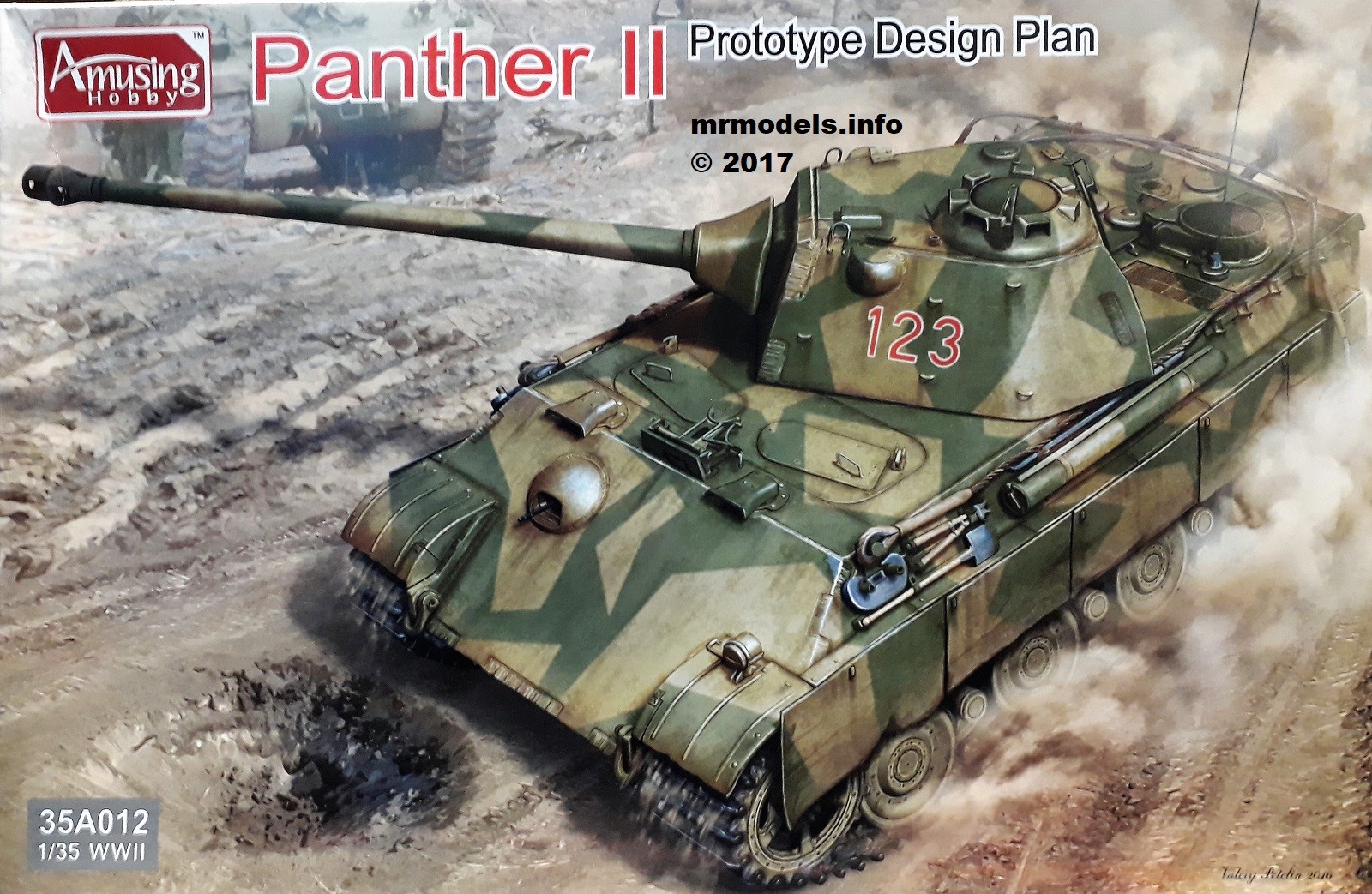 Amusing Hobby 1/35 Tank Military Vehicles WWII New Plastic Model Kit 1 ...