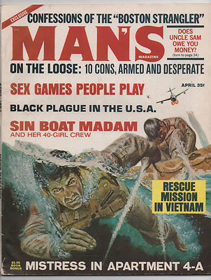 MAN'S MAGAZINE APRIL 1967 MEN'S ADVENTURE BOSTON STRANGLER | eBay