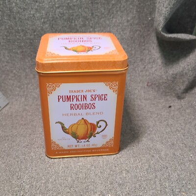 Trader Joes Pumpkin Spice Rooibos Herbal Blend Tea Limited Edition ...