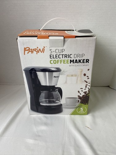 Parini 5 Cup Electric Coffee Maker CM-101S New | eBay