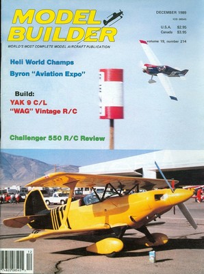 1989 Model Builder Magazine: Challenger 550 RC Review/Heli World Champs ...