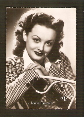 Louise CARLETTI carte postale vintage CINEMA Ed. SERP ph.studio ...