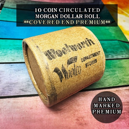 Circulated Morgan Silver $1 - 10 Coin Roll - Premium - Woolworth/Woolco ...