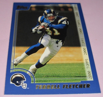 2000 Topps Football Card #241 Terrell Fletcher San Diego Chargers | eBay