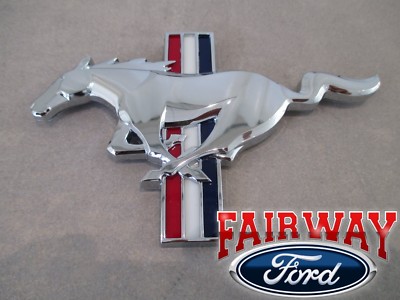 15 thru 17 Mustang OEM Ford California Special Chrome Tri-Bar Pony ...