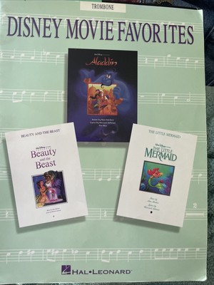 Disney Movie Favorites Trombone Sheet Music Aladdin Little Mermaid ...