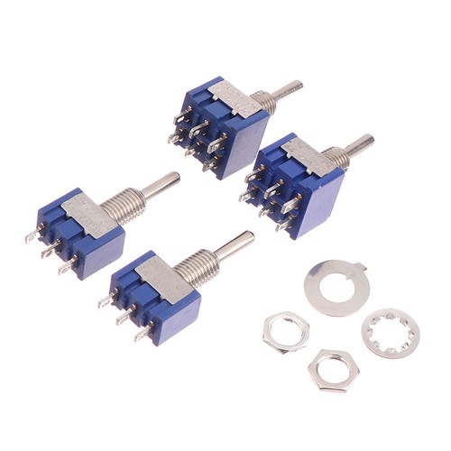 Mini Toggle Switch 3/2 Position 3/6-Pin ON OFF ON DPDT DPST 6A 125VAC ...