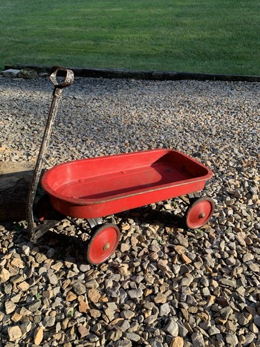 Vintage Unrestored Childs Red Wagon | eBay