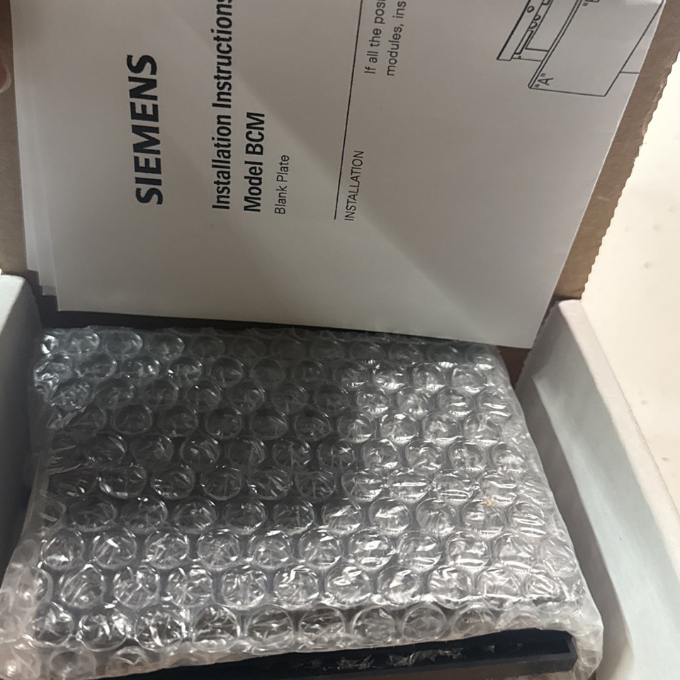 Siemens Fire Alarm BCM Blank Plate (SCM) 500-033320 (NEW IN BOX) | eBay