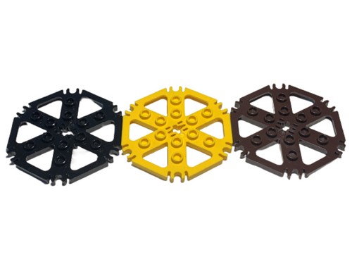 LEGO 64566 Technic, Plate Rotor 6 Blade with Clip Ends Connected (Water ...