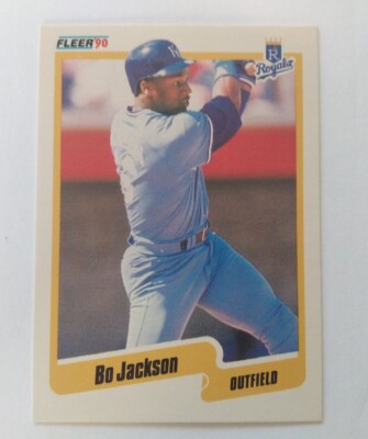 Bo Jackson Baseball Card 1990 Fleer NM HOF #110 Kansas City Royals | eBay