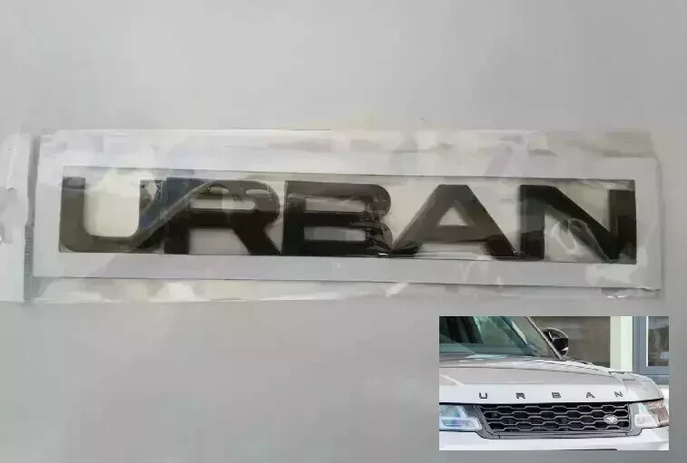 URBAN Bonnet Badge Letters Emblem Range Rover / Discovery / Defender ...